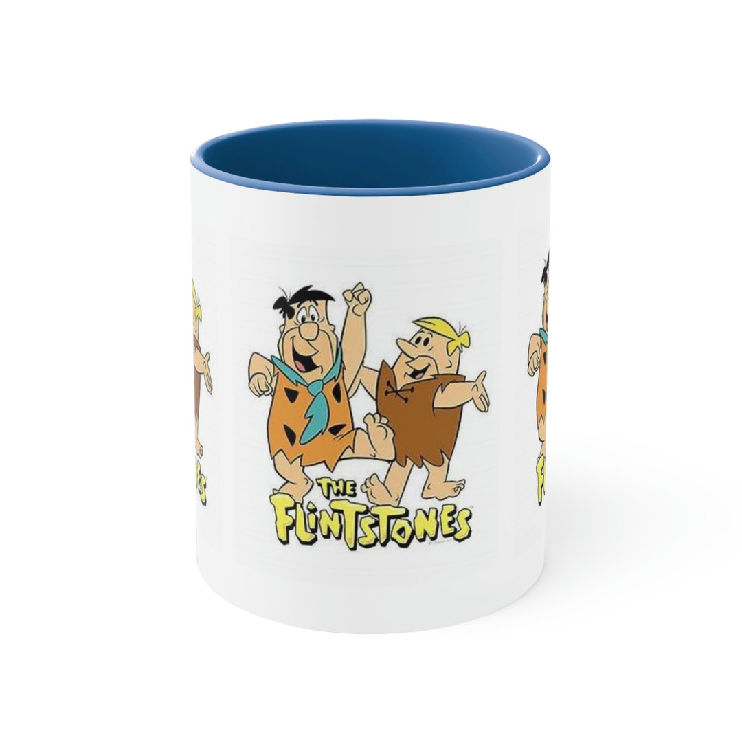 Barney and Fred the Flintstones Accent Coffee Mug, 11oz - Etsy