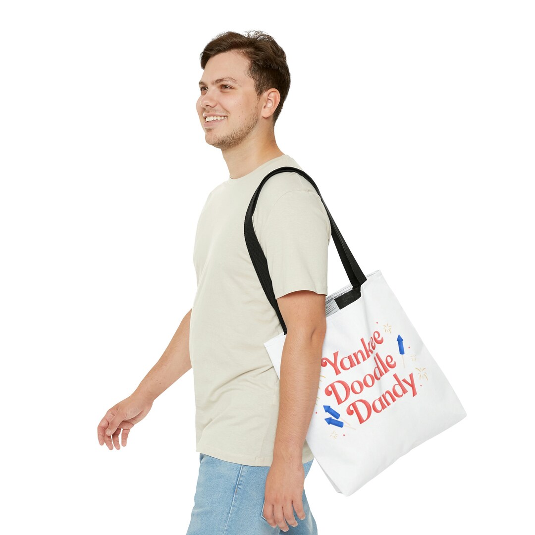 Yankie Doddle Dandy Patriotic USA AOP Tote Bag - Etsy