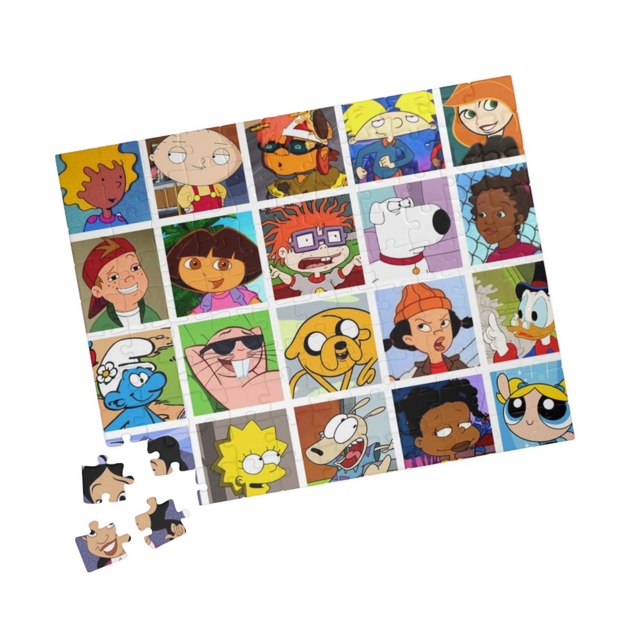 90's Cartoons Nickelodeon Rugrats Simpsons Smurfs Ducktales Family Guy ...