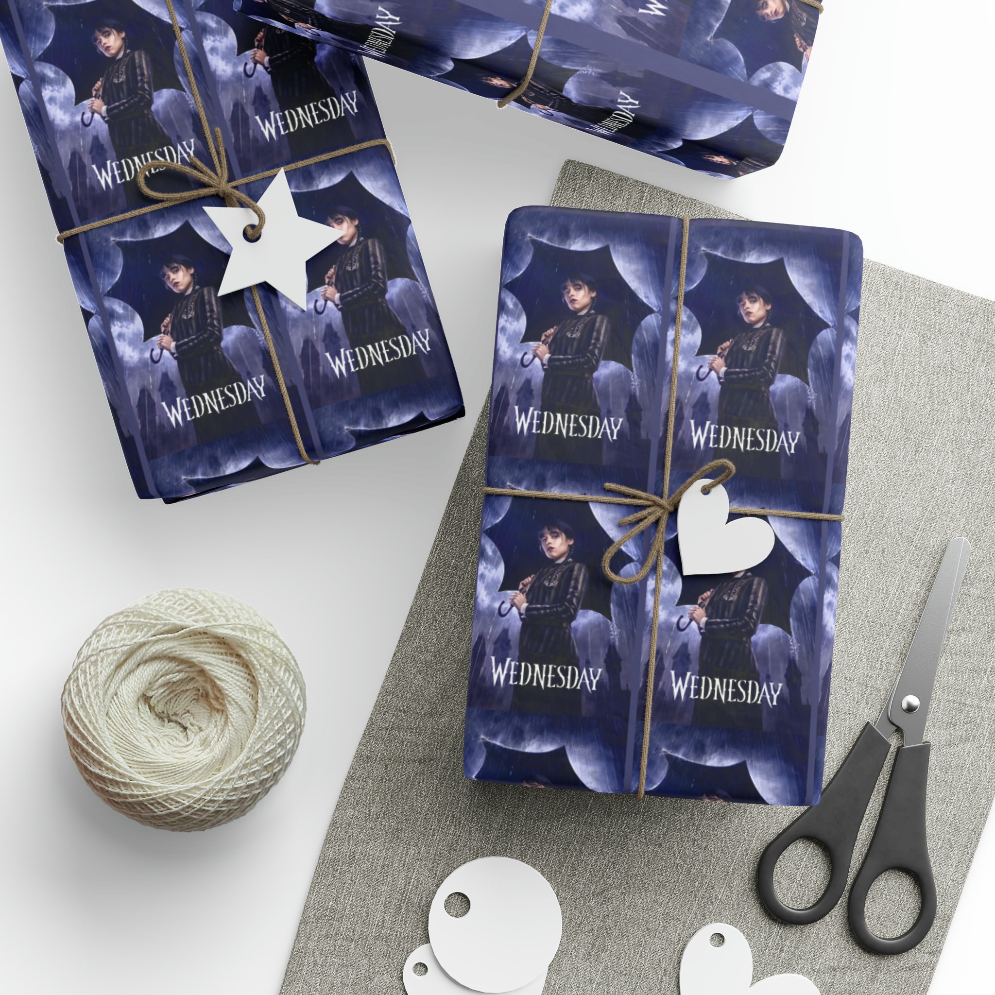 Wednesday Addams Series Wrapping Papers Gift Wrap Presents - Etsy