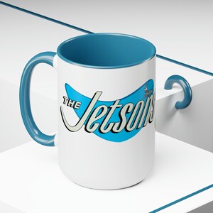 Retro Classic Cartoons Throwback Jetsons Two-tone Coffee Mugs, 15oz - Etsy