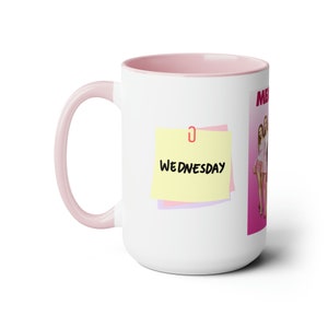 Mean Girls Mug on Wednesdays We Wear Pink Two-tone Coffee Mugs, 15oz ...