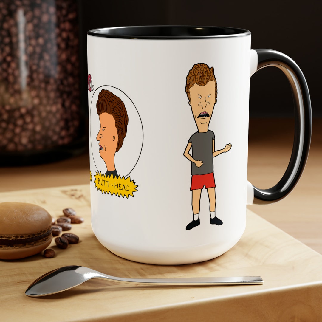Beavis and Butthead MTV Two-tone Coffee Mugs, 15oz - Etsy