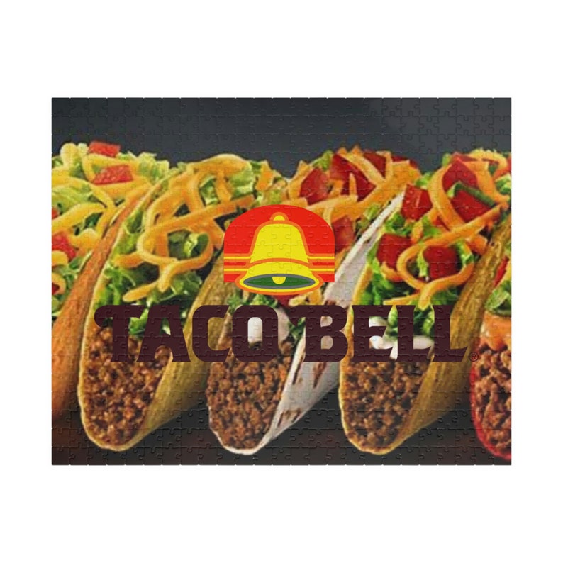 Taco Bell Puzzle Retro Logo and Tacos Throwback Puzzle 110, 252, 500 ...