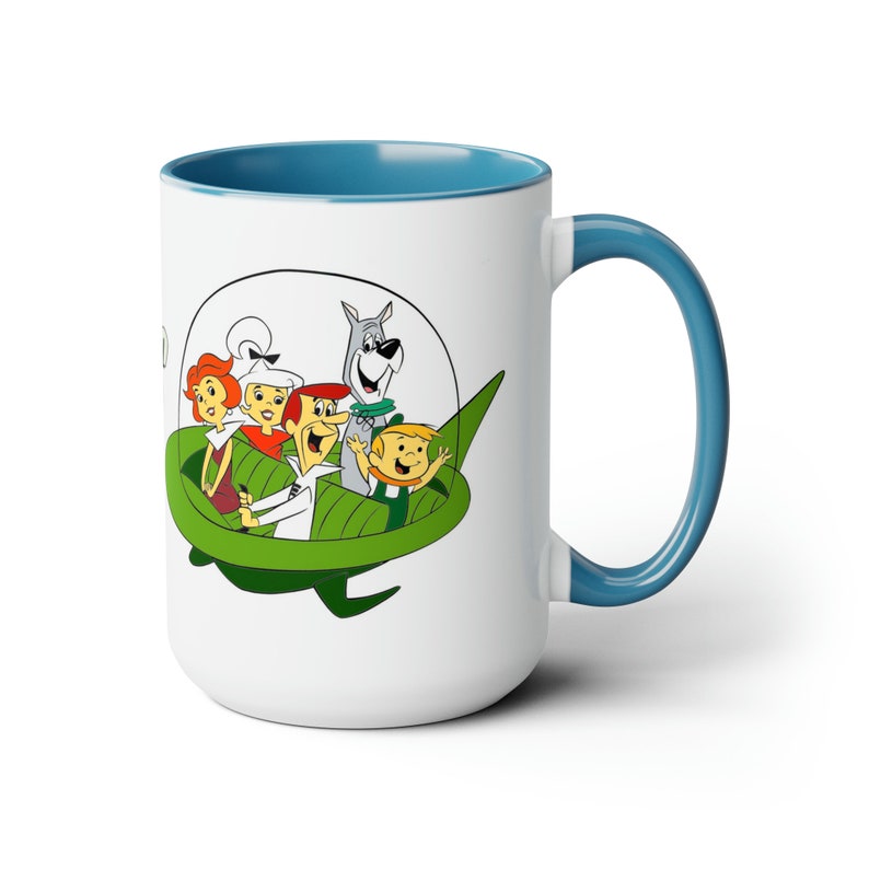 Retro Classic Cartoons Throwback Jetsons Two-tone Coffee Mugs - Etsy