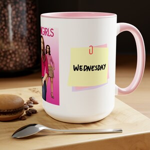 Mean Girls Mug on Wednesdays We Wear Pink Two-tone Coffee Mugs, 15oz ...