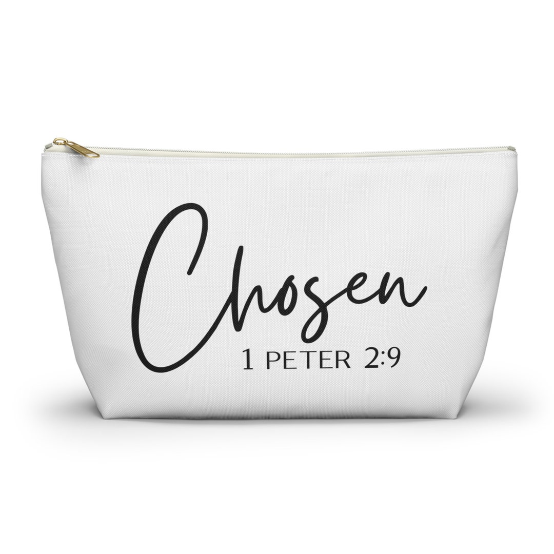 Chosen 1 Peter 2:9 Bible Verse Accessory Pouch W T-bottom - Etsy