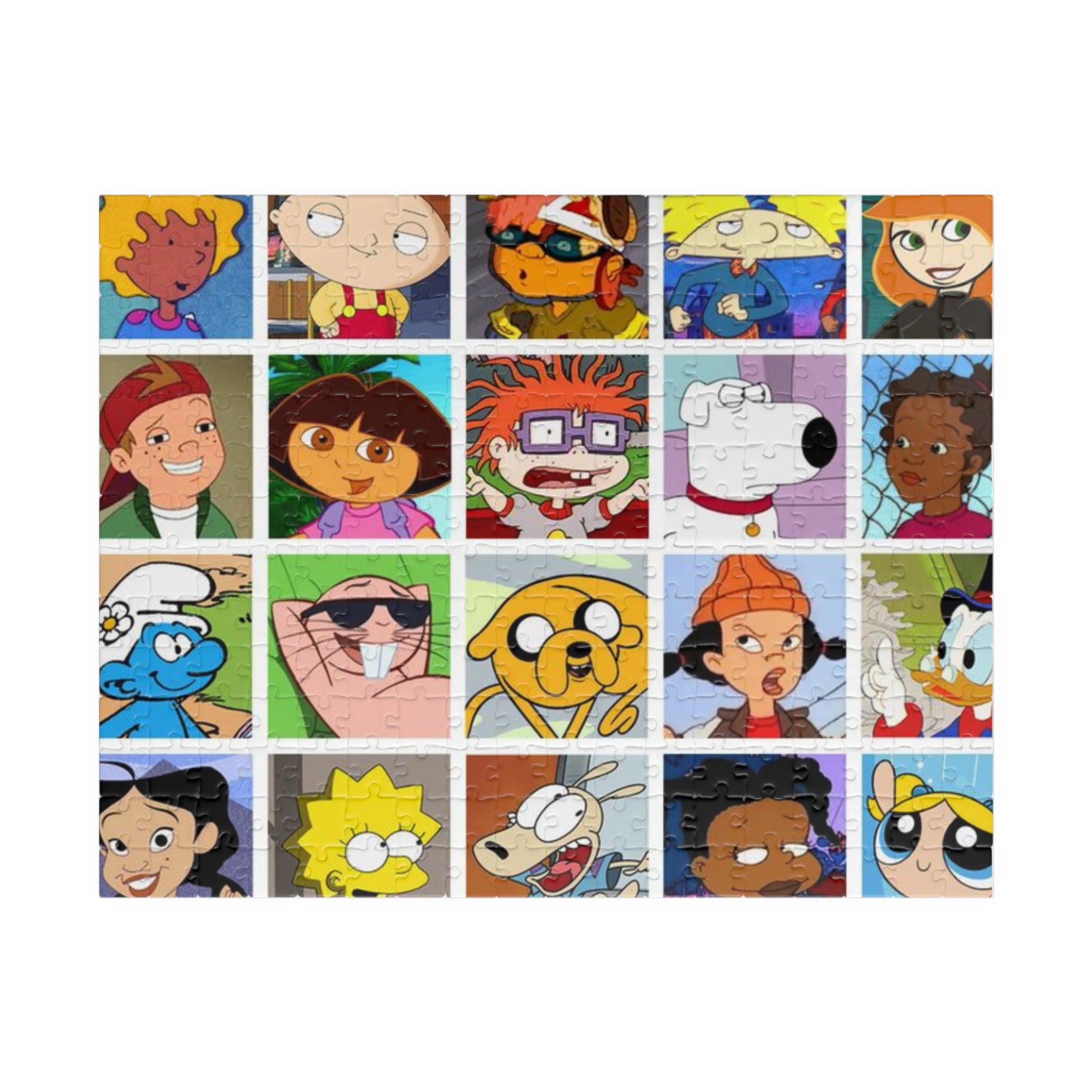 90's Cartoons Nickelodeon Rugrats Simpsons Smurfs Ducktales Family Guy ...