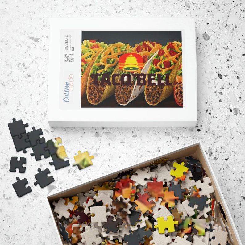 Taco Bell Puzzle Retro Logo and Tacos Throwback Puzzle 110, 252, 500 ...