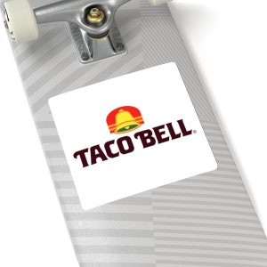 Taco Bell Sticker Classic Retro Logo 1970s 1980s 1990s Kiss-cut ...