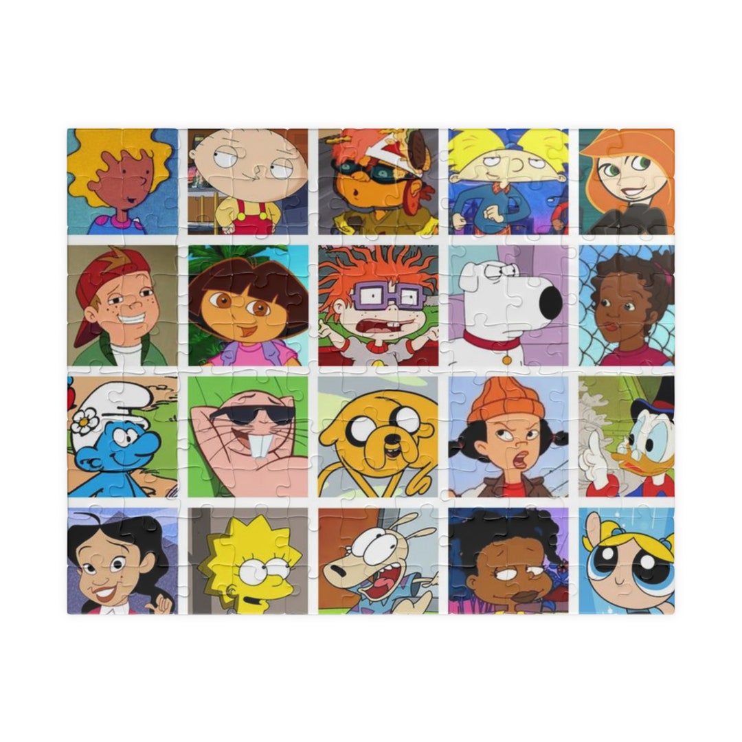 90's Cartoons Nickelodeon Rugrats Simpsons Smurfs Ducktales Family Guy ...