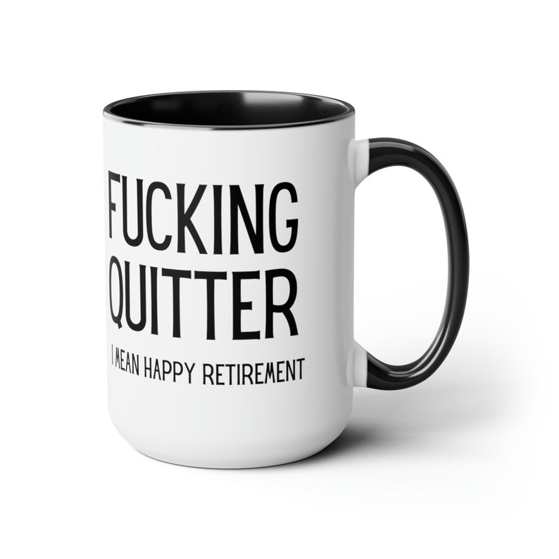Happy Retirement, Quitter, Swear Word Retirement Gift, Goodbye Gift ...