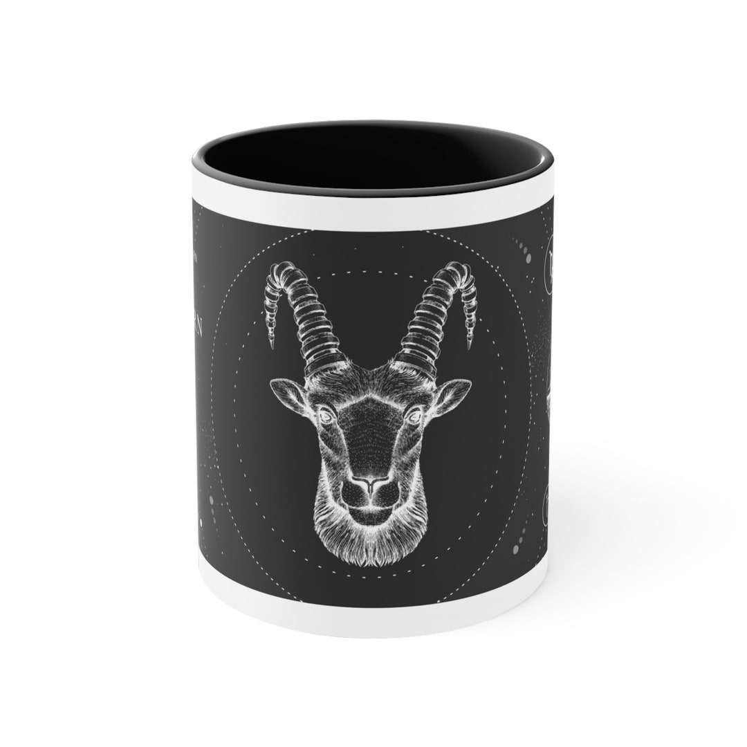 Capricorn Mug Signs Of The Zodiac Horoscope Signs Birthday Etsy