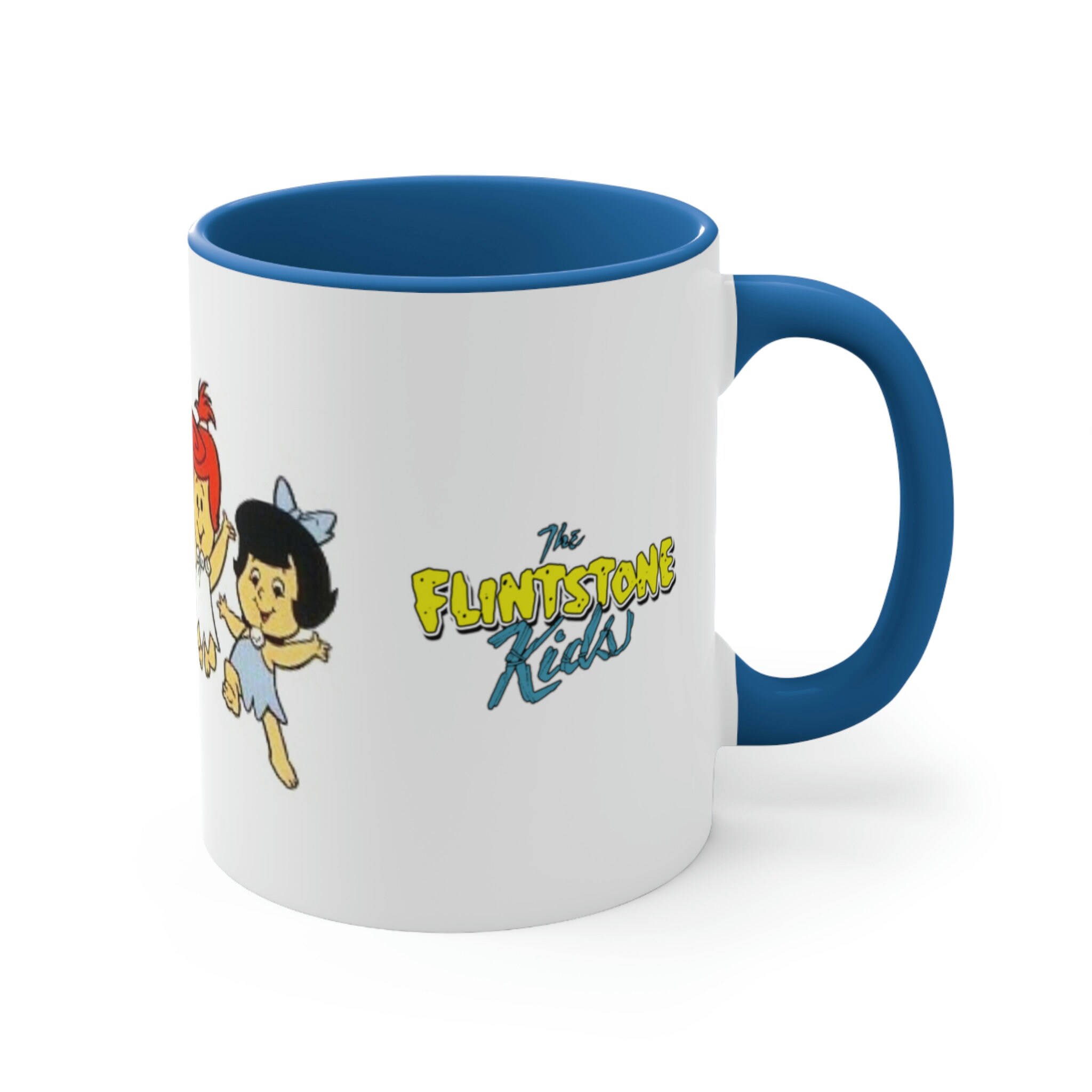 The Flintstone Kids Accent Coffee Mug, 11oz Fred, Barney, Wilma, Betty ...