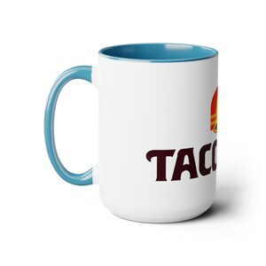 Retro Taco Bell Throwback Classic Bell Two-tone Coffee Mugs, 15oz - Etsy