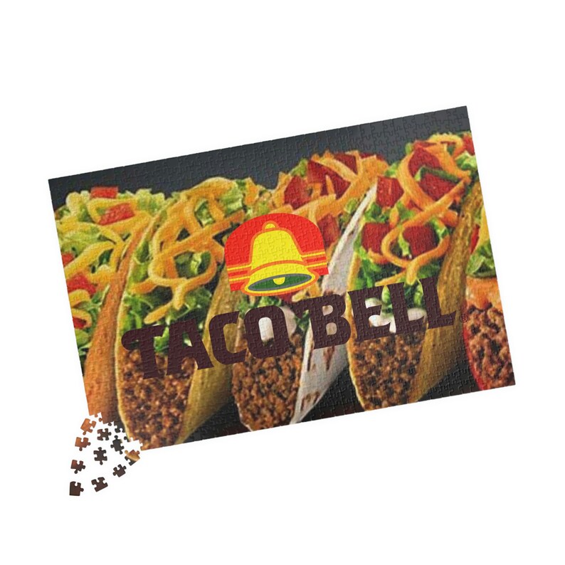Taco Bell Puzzle Retro Logo and Tacos Throwback Puzzle 110 - Etsy