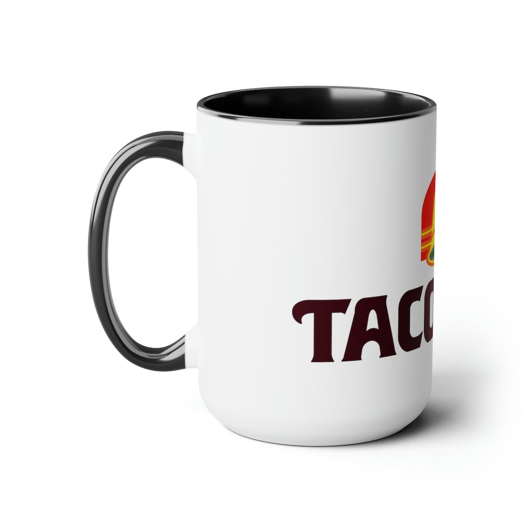Retro Taco Bell Throwback Classic Bell Two-tone Coffee Mugs, 15oz - Etsy