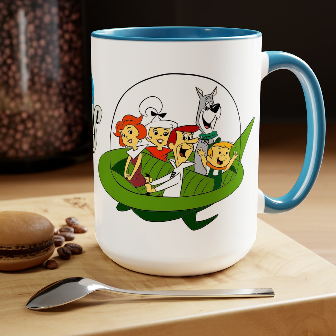 Retro Classic Cartoons Throwback Jetsons Two-tone Coffee Mugs, 15oz - Etsy