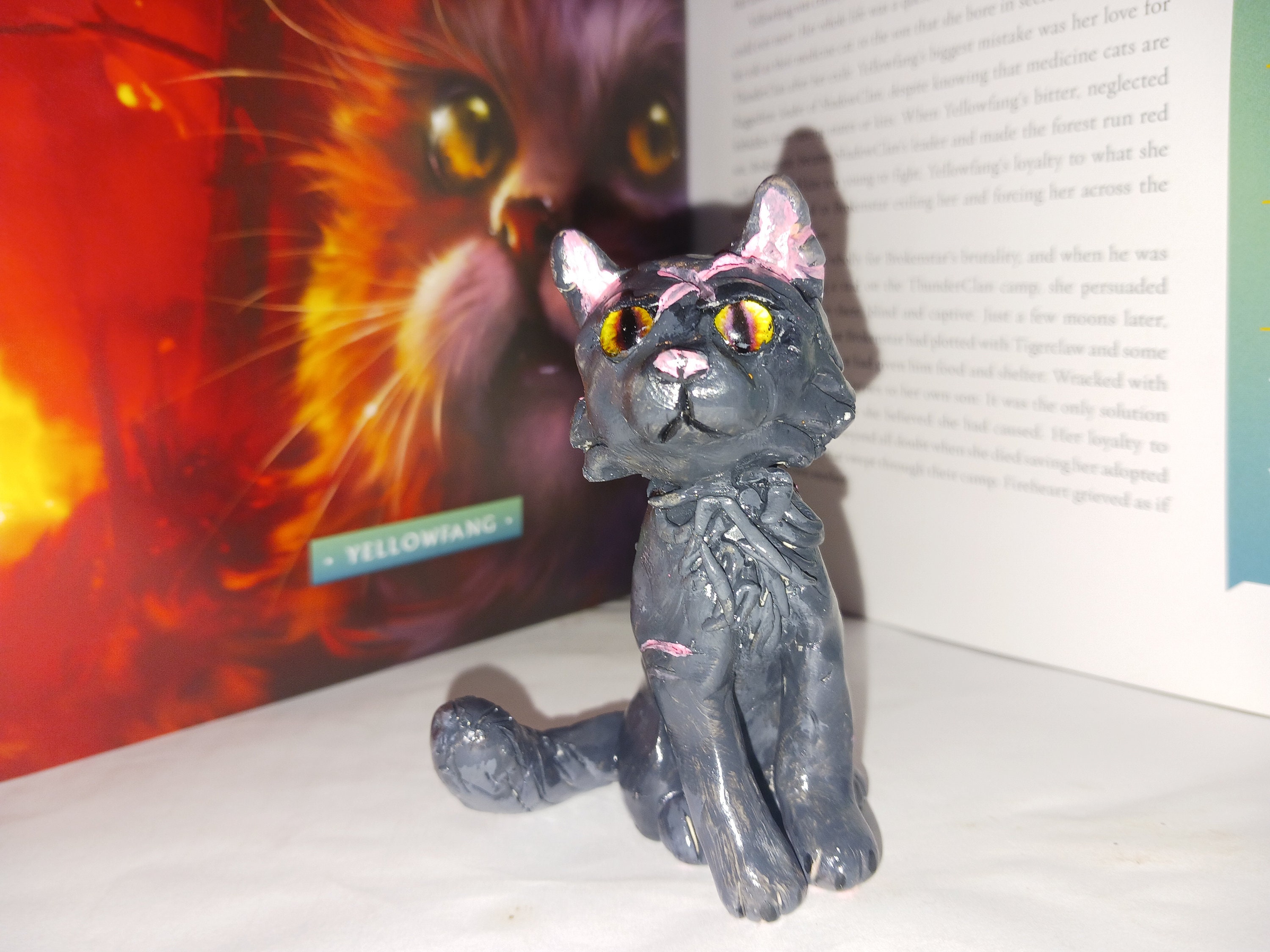 Warrior Cats: Yellowfang Clay Figurine - Etsy
