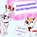 Custom Painted OC Cat Figurine - Etsy