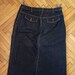 HAND PAINTED Abstract Denim Skirt Size 10, Personalized Jeans ...