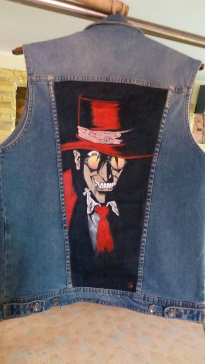 Custom Painted Alucard Hellsing Jacket Original Painting - Etsy