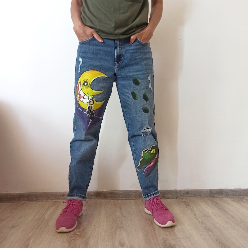 Custom Jeans - Etsy