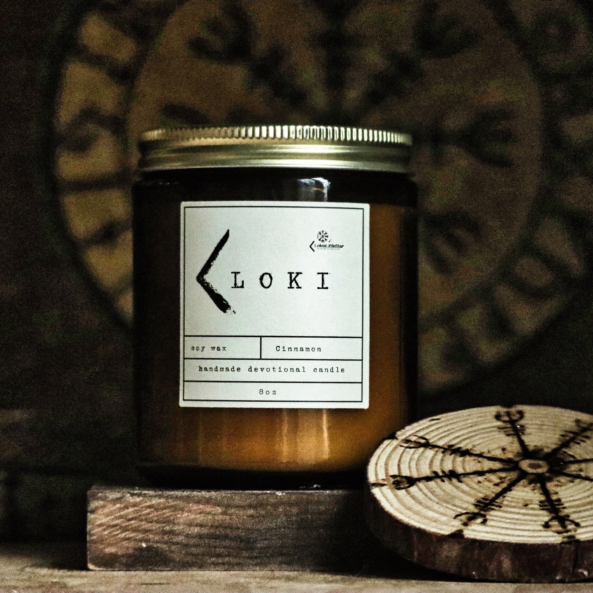 LOKI Deity Devotional Wood Wick Scented Scented Soy Candle - Etsy