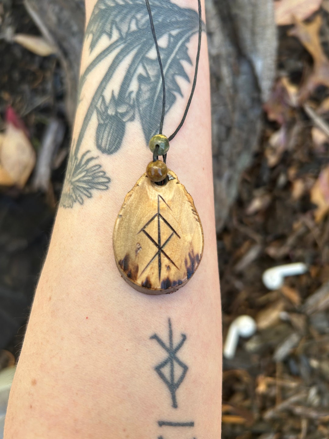Loki Made to Order Bind Rune Pendant With a Customizable Rune and ...