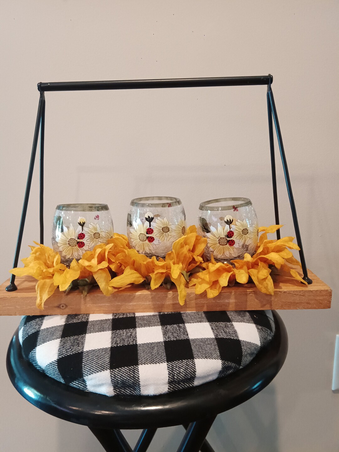 3 Candle Caddy - Etsy