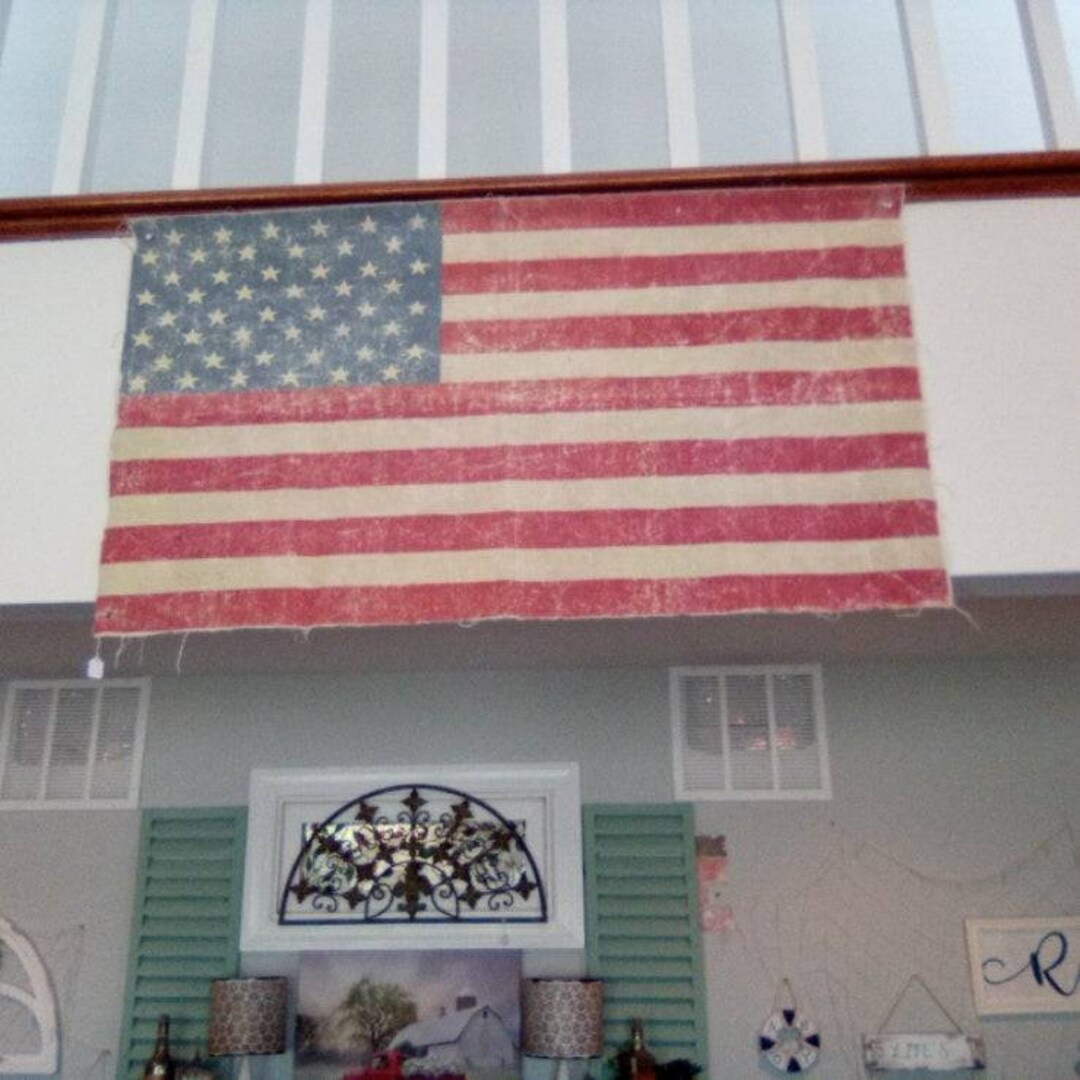 Distressed American Flag - Etsy