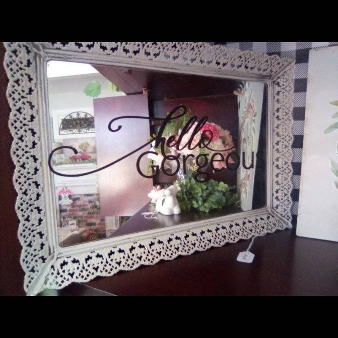 Hello Gorgeous Mirror - Etsy