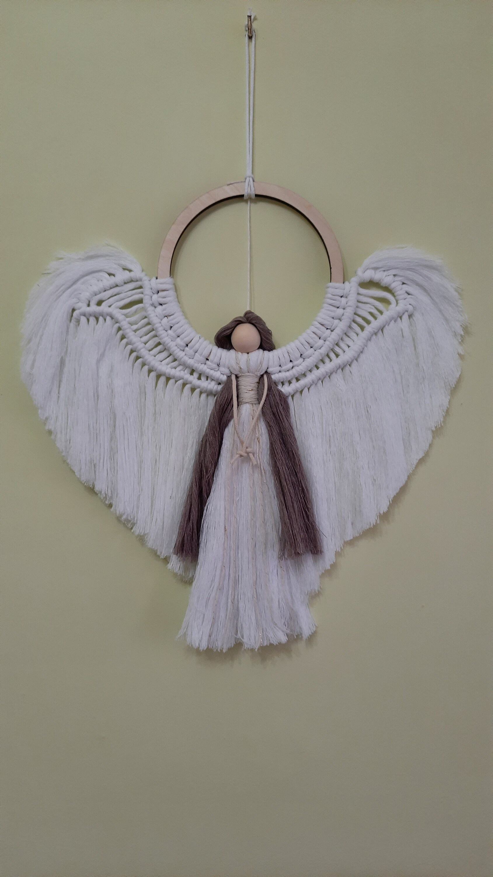 Macramé Angel Decoration Angel Wall Hanging - Etsy