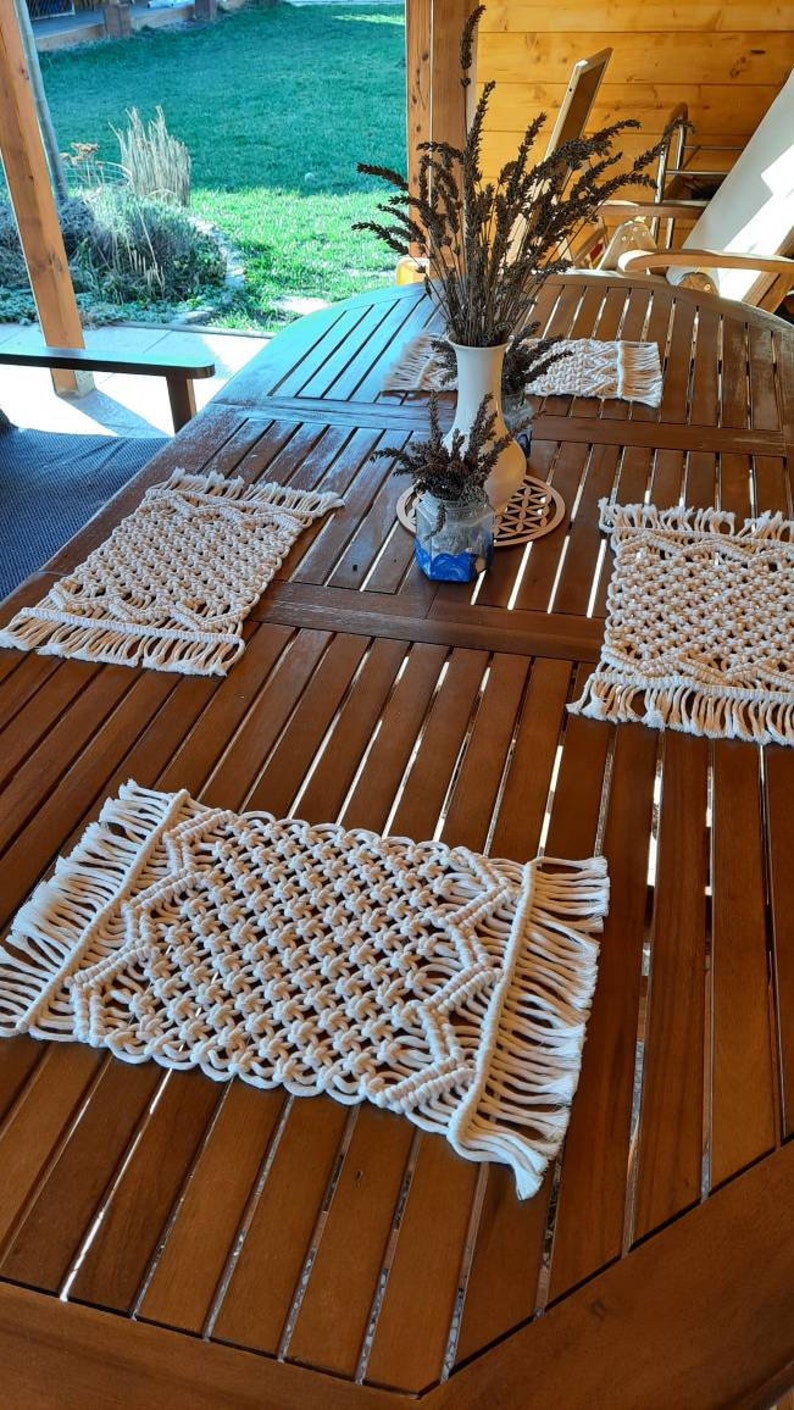 Macramé Placemat - Etsy