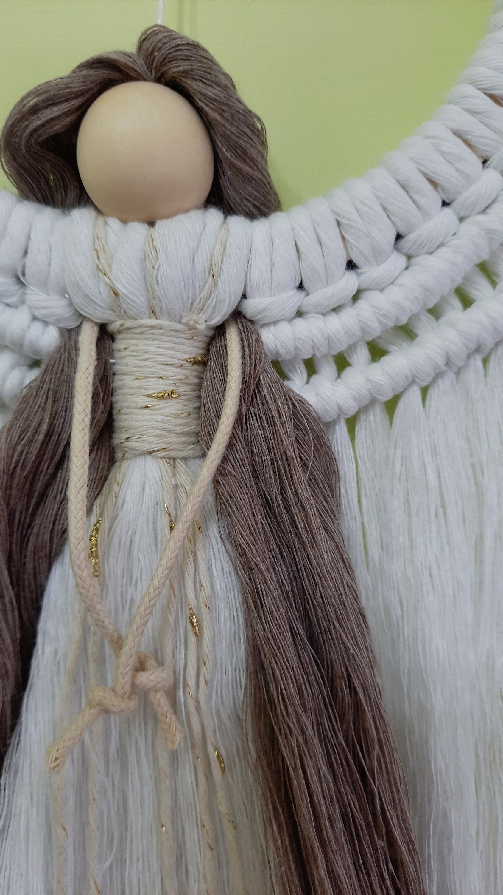 Macramé Angel Decoration Angel Wall Hanging - Etsy