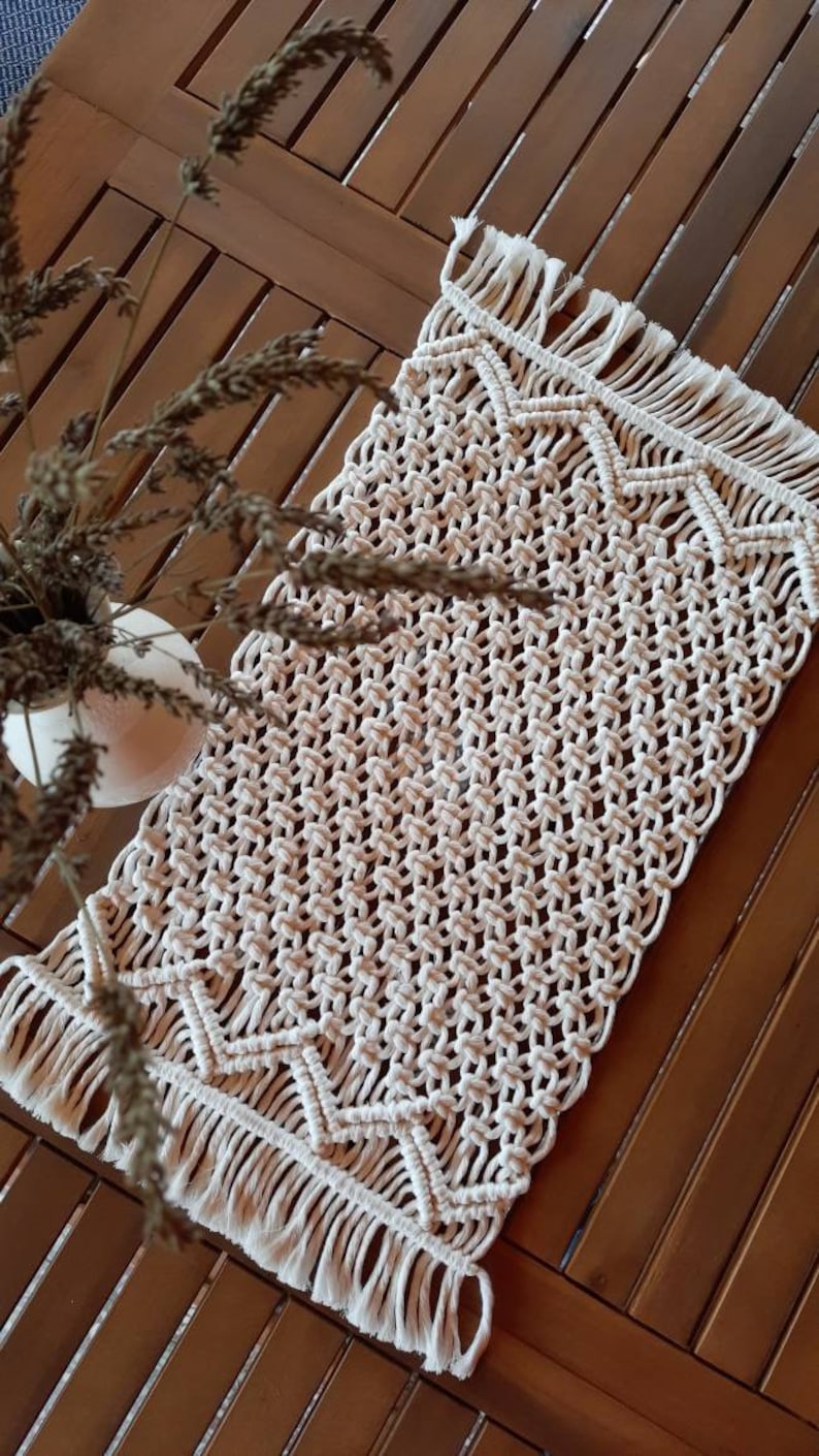 Macramé Placemat - Etsy