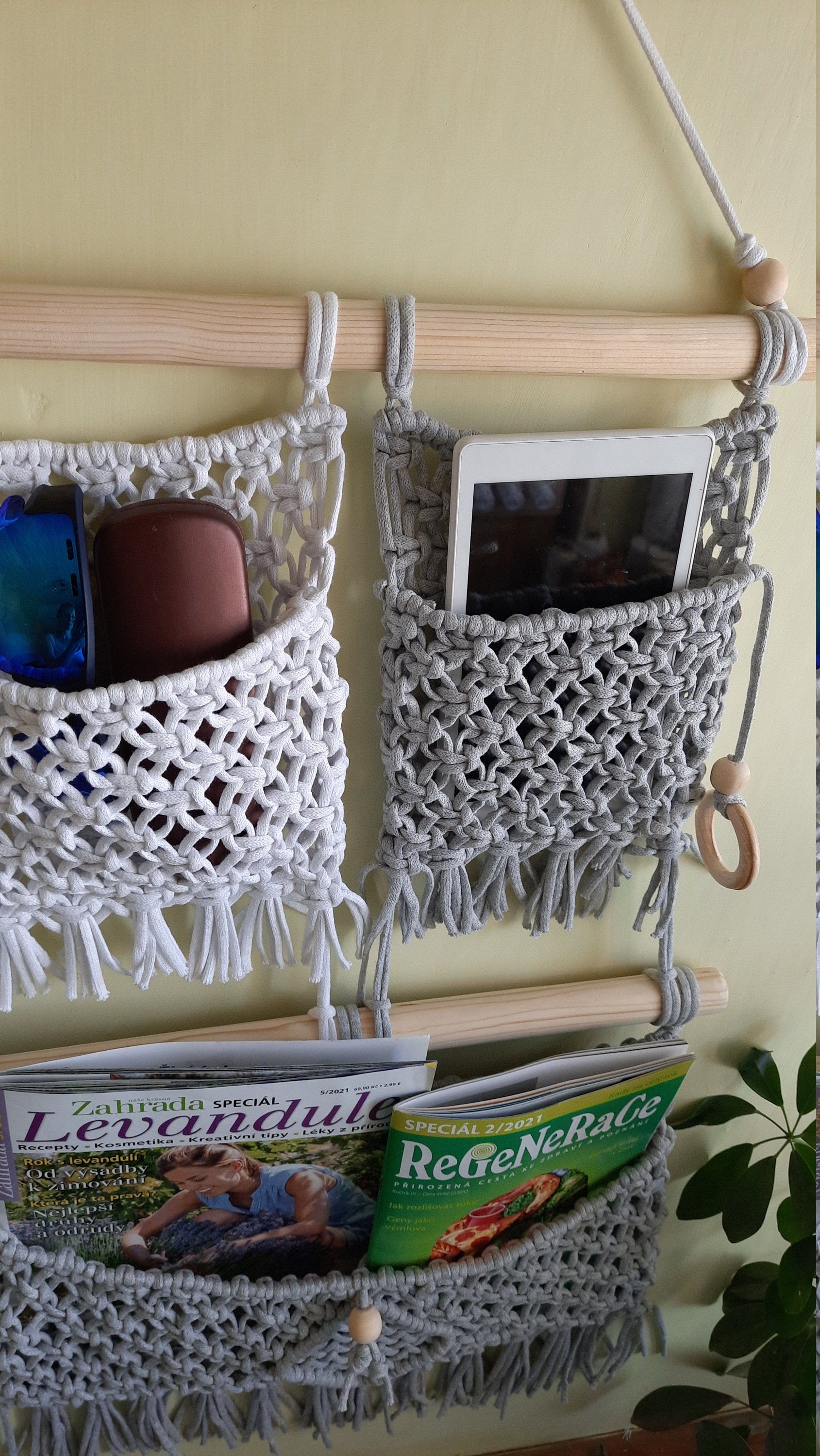 Wall Hanging Pocket Macramé Pocket Wall Organizer - Etsy