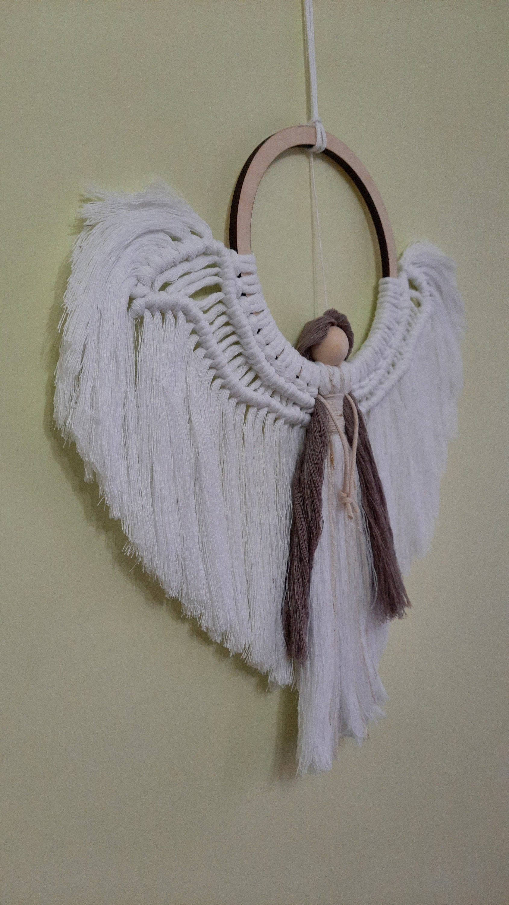 Macramé Angel Decoration Angel Wall Hanging - Etsy