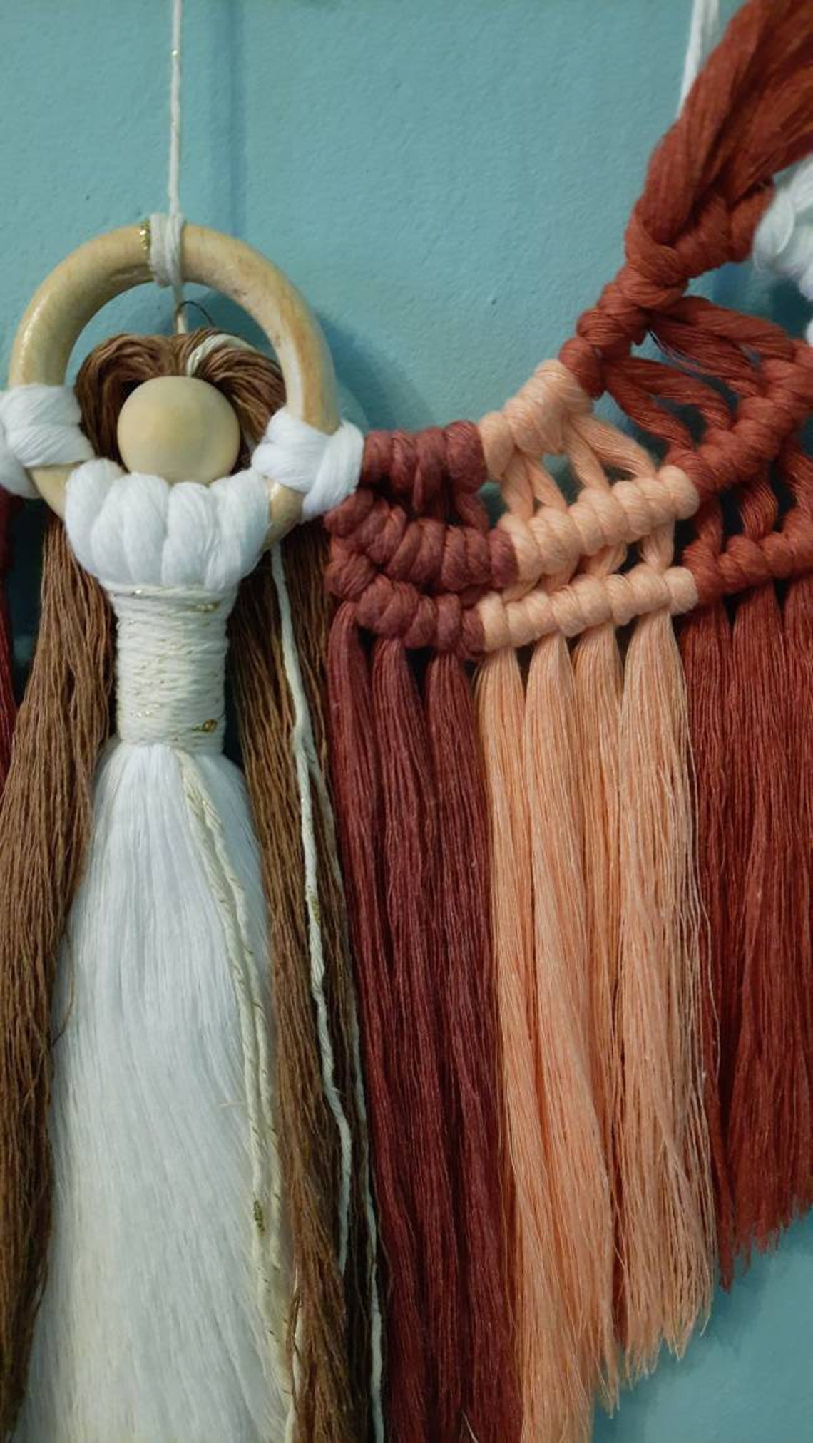 Macramé Angel Decoration Angel Wall Hanging - Etsy