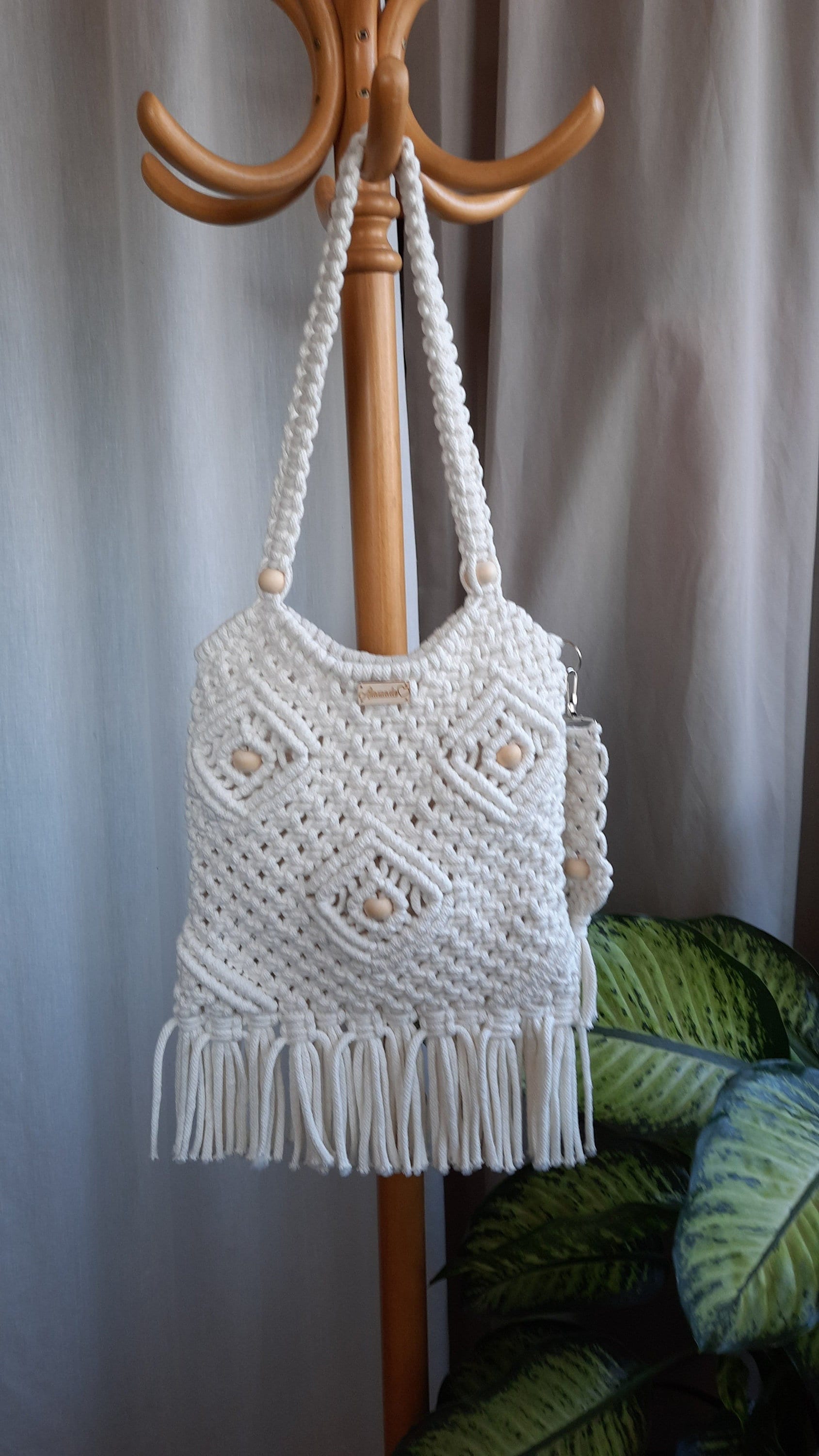 Macramé Handbag Macramé Shoulder Bag Women Handbag - Etsy