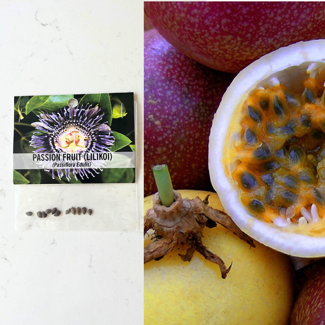 Hawaii Lilikoi Passionfruit Seeds Made In Hawaii Plant Plant Your Own Passionfruit Lilikoi