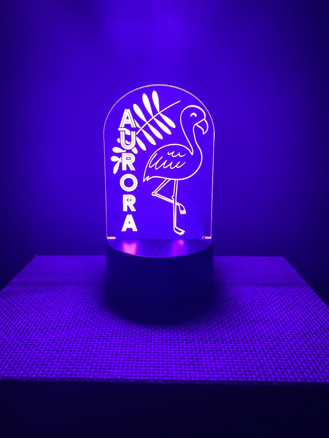 Personalized Laser Engraved Acrylic LED Nightlights - Etsy