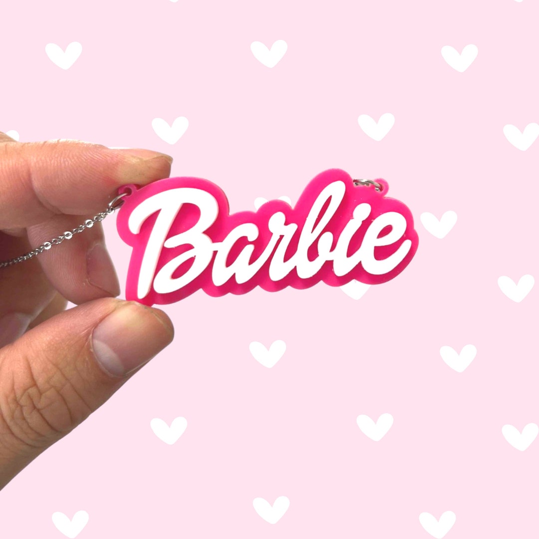 Pink BARBIE Necklace Free Au Shipping - Etsy UK