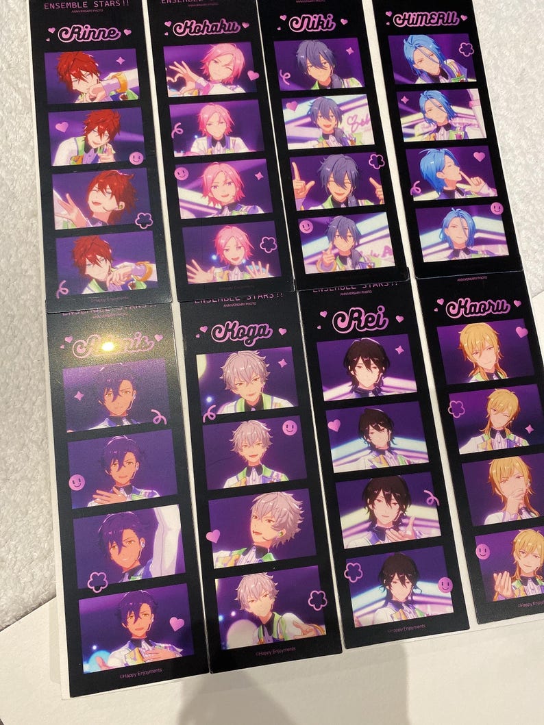 Ensemble Stars CN Official 8th Anniversary Transparent Photo Strip Card ...