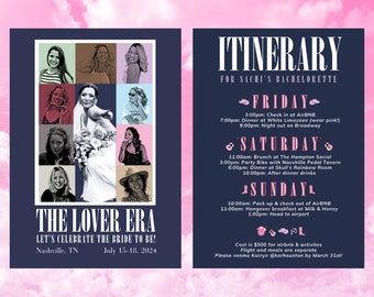 Bride Era Bachelorette Invite, Bachelorette Eras Theme, in My Bride Era ...