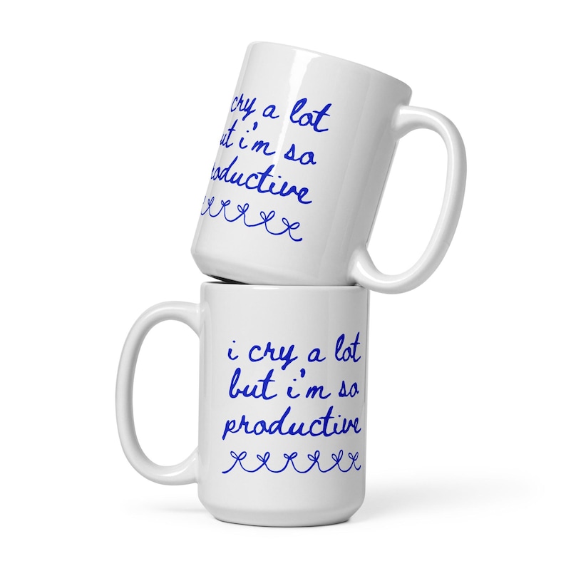 Productive Crying Mug | 15 Oz. Taylor Poet Mug - Etsy