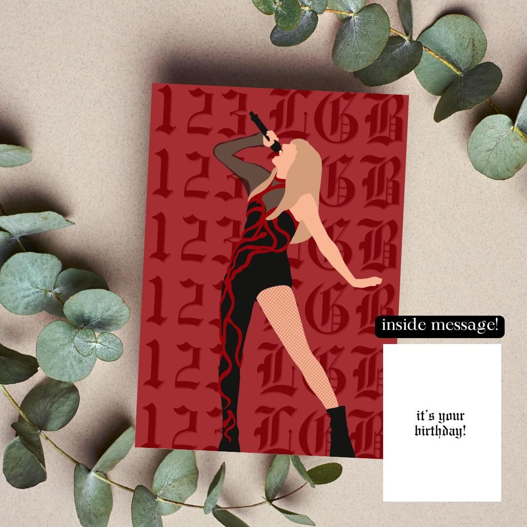 123 LBG Birthday Card | Reputation Birthday Card - INSTANT DOWNLOAD - Etsy