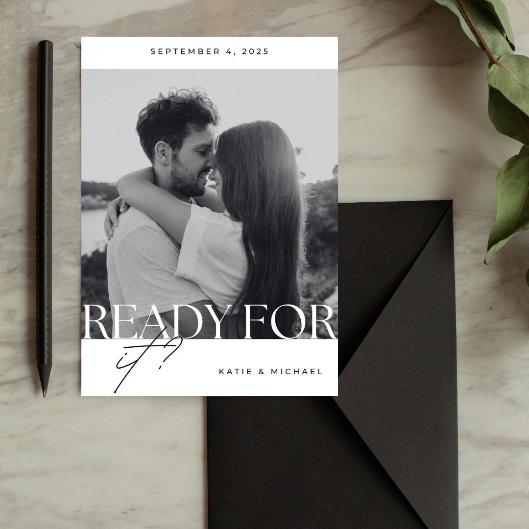 Ready for It Inspired Save the Date Wedding Save the Date Edit on Canva ...