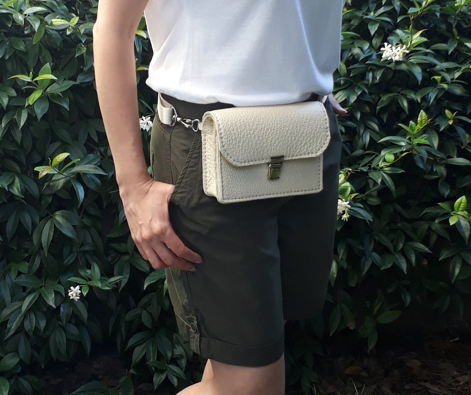 Real Leather Fanny Pack, Cross Chest, Hands Free Women Waist Bag ...