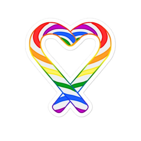 Gay Pride Candy Stickers - Etsy